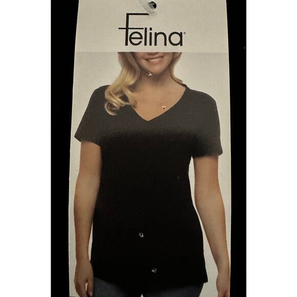 Felina | Tops | Felina Vneck Tee Great Layering Piece Nwt | Poshmark